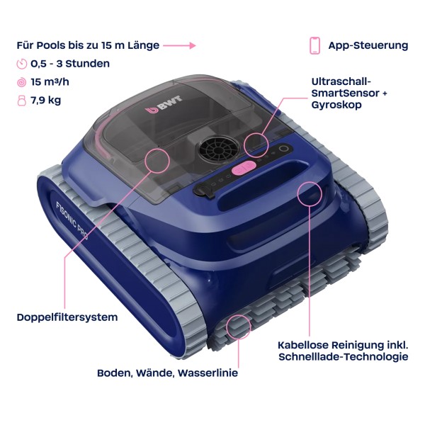 BWT Poolroboter F1SONIC PRO | Poolroboter | Pool + Wellness City GmbH Onlineshop